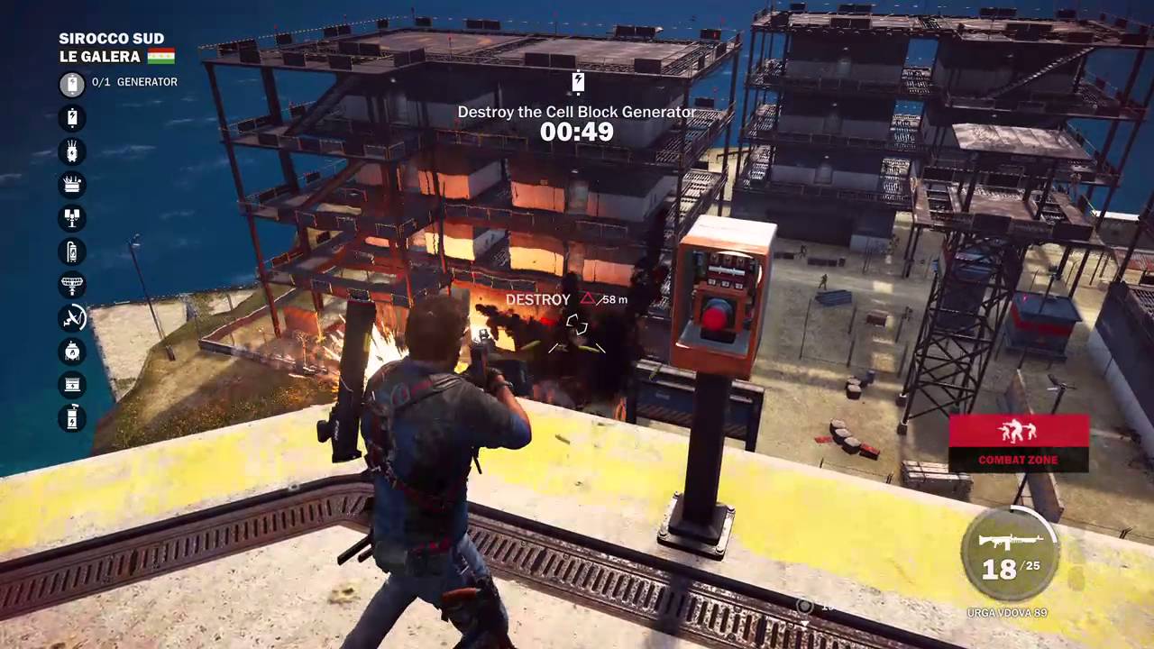 Just Cause 3 Liberation (Insula Fonte, Sirocco Sud, Le Galera) Clip 1 ...