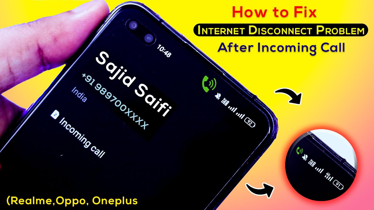 Fix Internet Disconnect/Disable Issue After Incoming Call | Realme ...