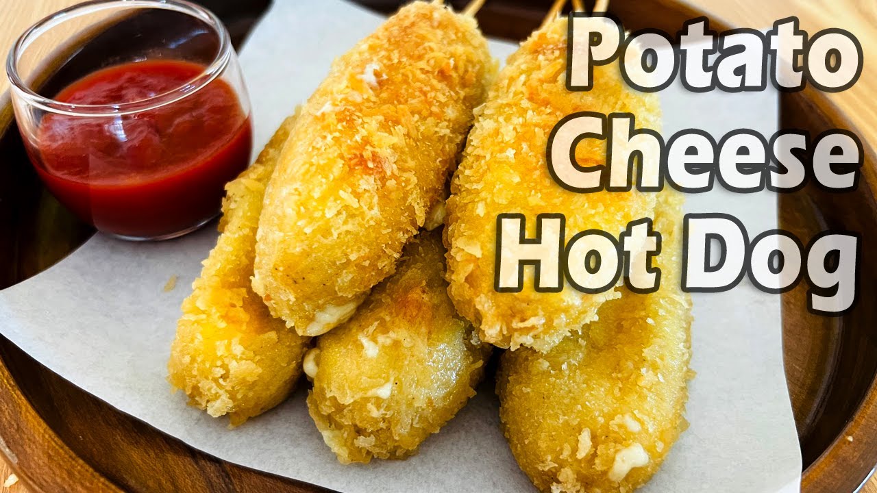 Potato recipes|Crunchy Potato Cheese Hot Dog recipe|Mozzarella Cheese ...