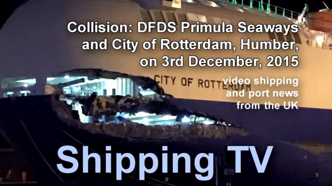 2 ships collide in Humber Approaches, evening of 3 Dec 2015 - YouTube