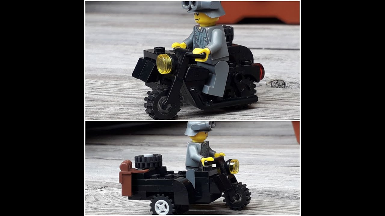 Lego WW2 sidecar tutorial | BMW R75 - YouTube
