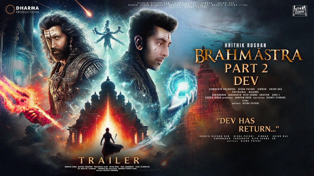 BRAHMĀSTRA PART 2: DEV - Trailer | Hindi | Ranbir Kapoor | Hrithik Roshan | Alia Bhatt,Deepika P ...