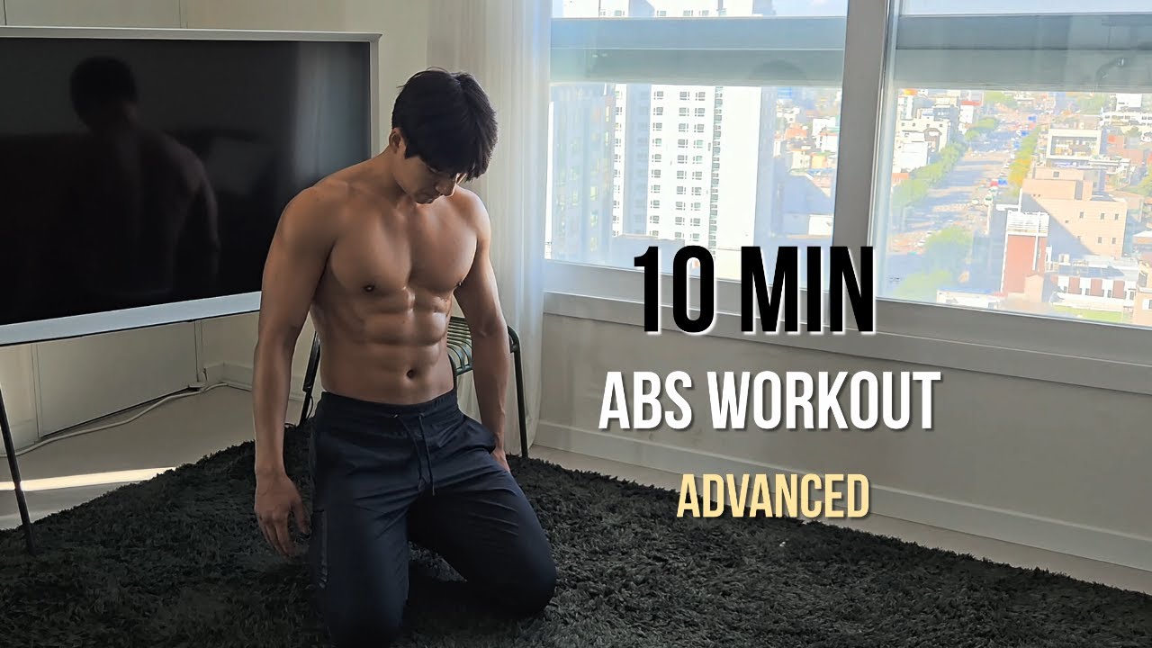 10 MIN SIX PACK WORKOUT AT HOME (How to Get 6 Pack Abs) 10분 식스팩 복근 운동 ...