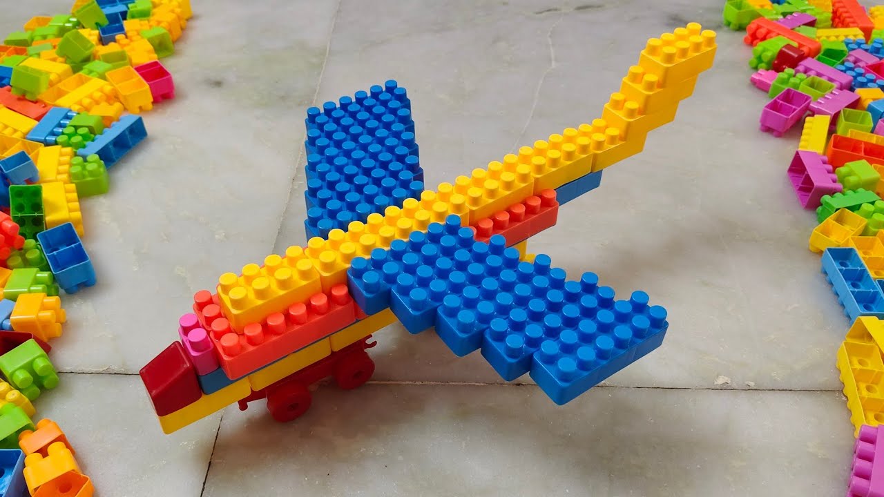 Satisfying DIY Aeroplane ASMR/building blocks/block game/lego building ...