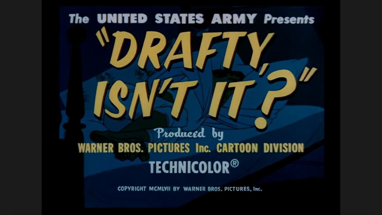 1957 - Drafty, Isn't It? - Warner Brothers Propaganda Cartoon about the ...
