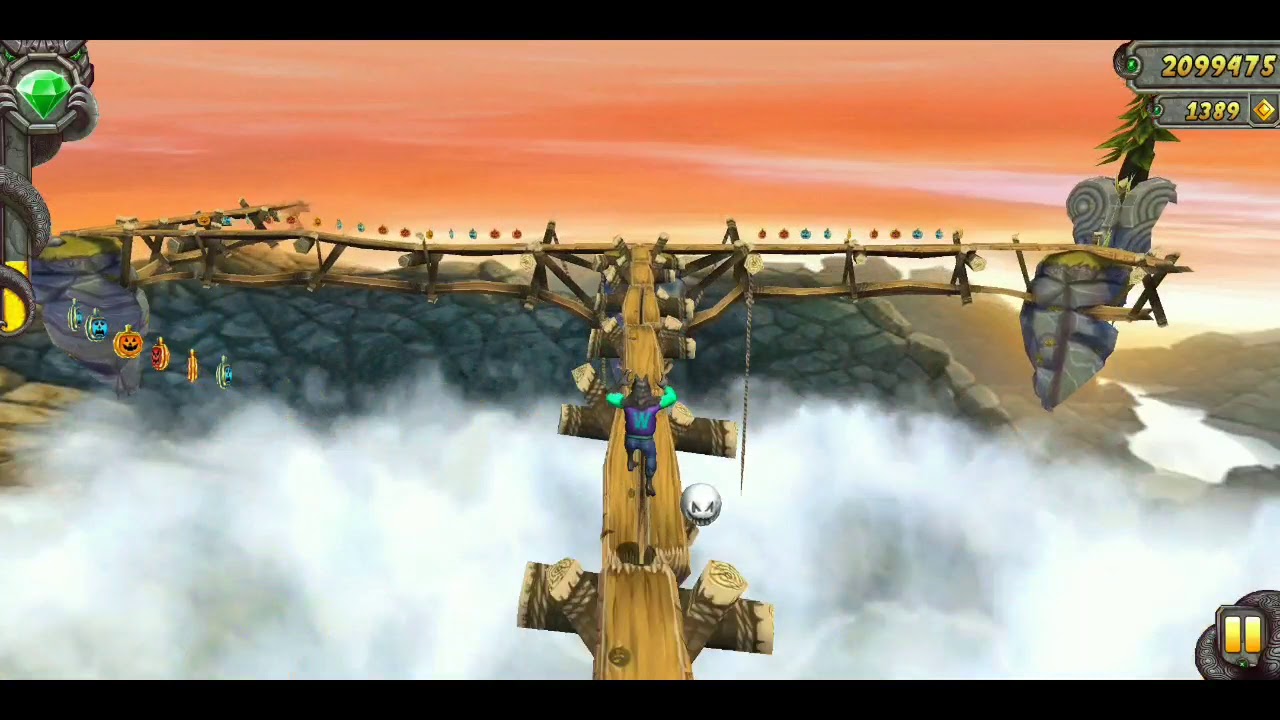 Run 10000 Meters Temple Run 2 Sky Summit Map Daily Quest - YouTube
