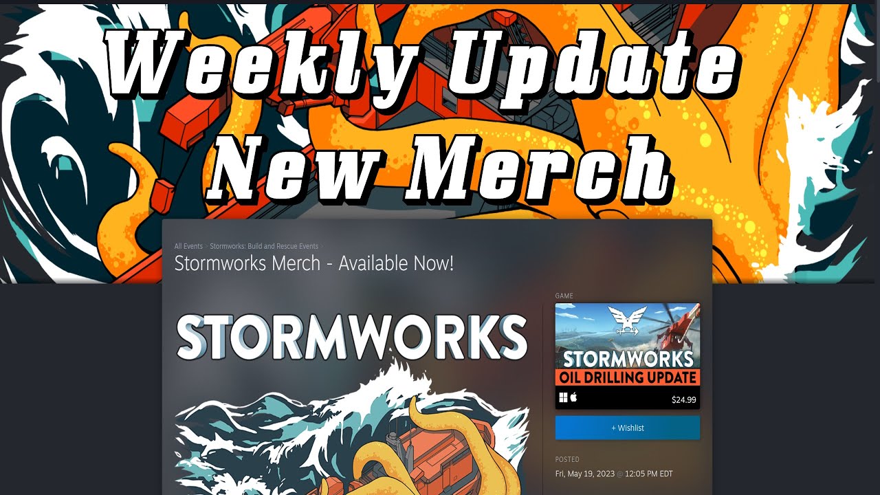 Stormworks Weekly Update: May 19 2023 New Merch #stormworks - YouTube