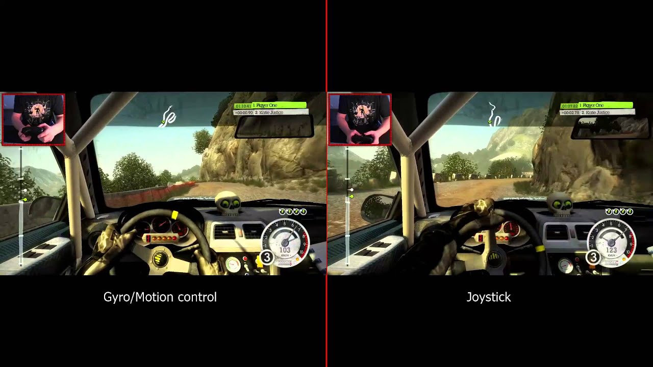 Steam Controller Dirt 2 - Gyro VS Joystick - YouTube