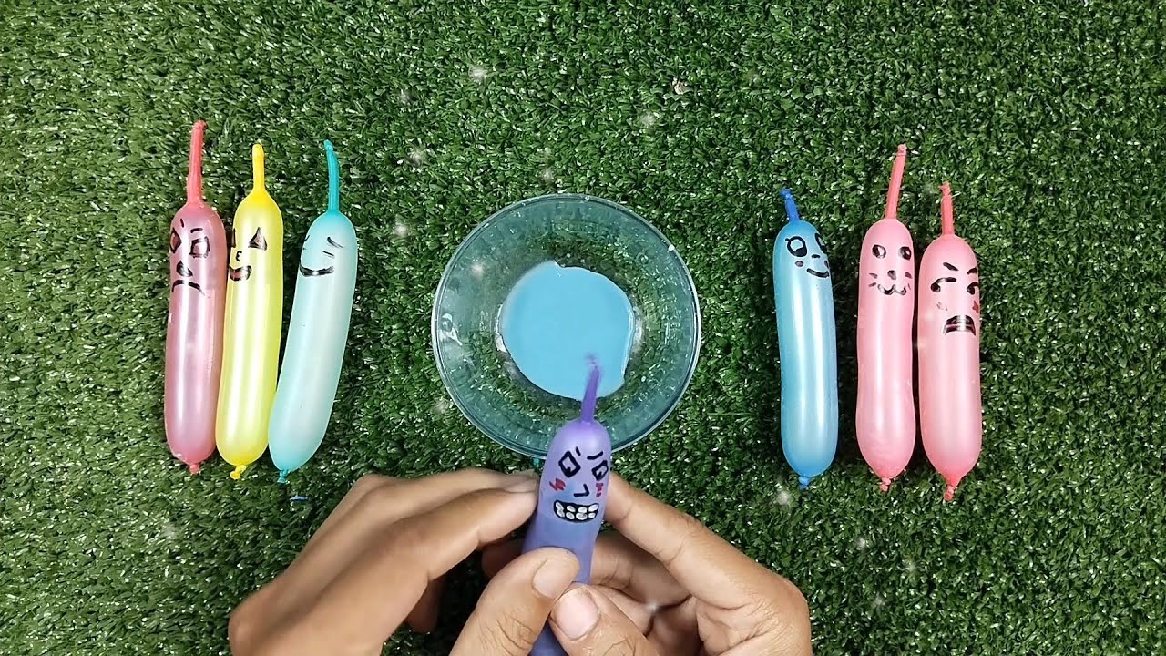 Making Slime With Funny Balloons Satisfying Slime Mixing Video Special ...