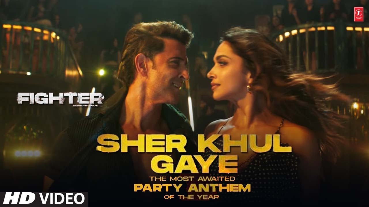 Sher Khul Gaye Hritik Roshan Song| Fighter Songs| Sher Khul Gaye ...