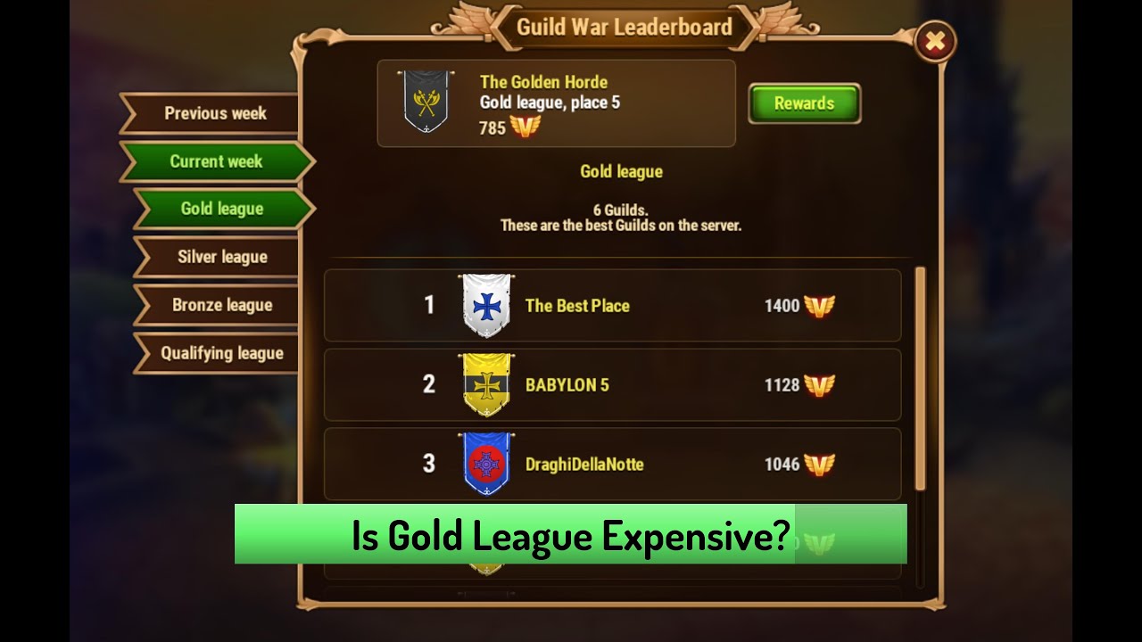 Hero Wars — What Does it Take to Compete in Gold League? - YouTube
