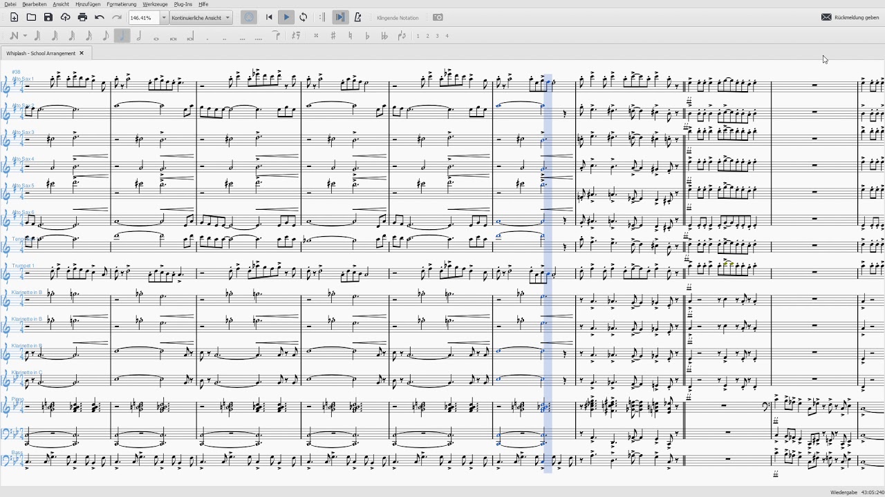 Whiplash - Arrangement - (Big Band) - YouTube