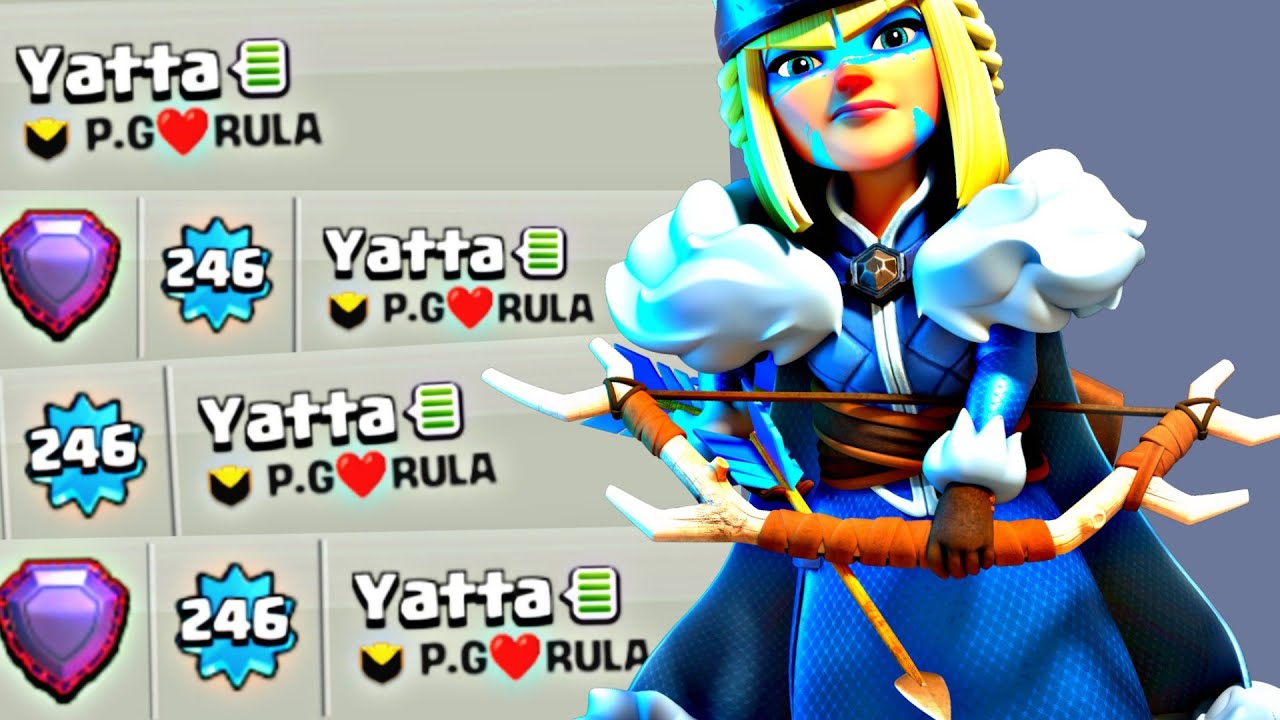 Yatta Global Rank No.1 Player Legend League Attack | COC Best Th15 ...