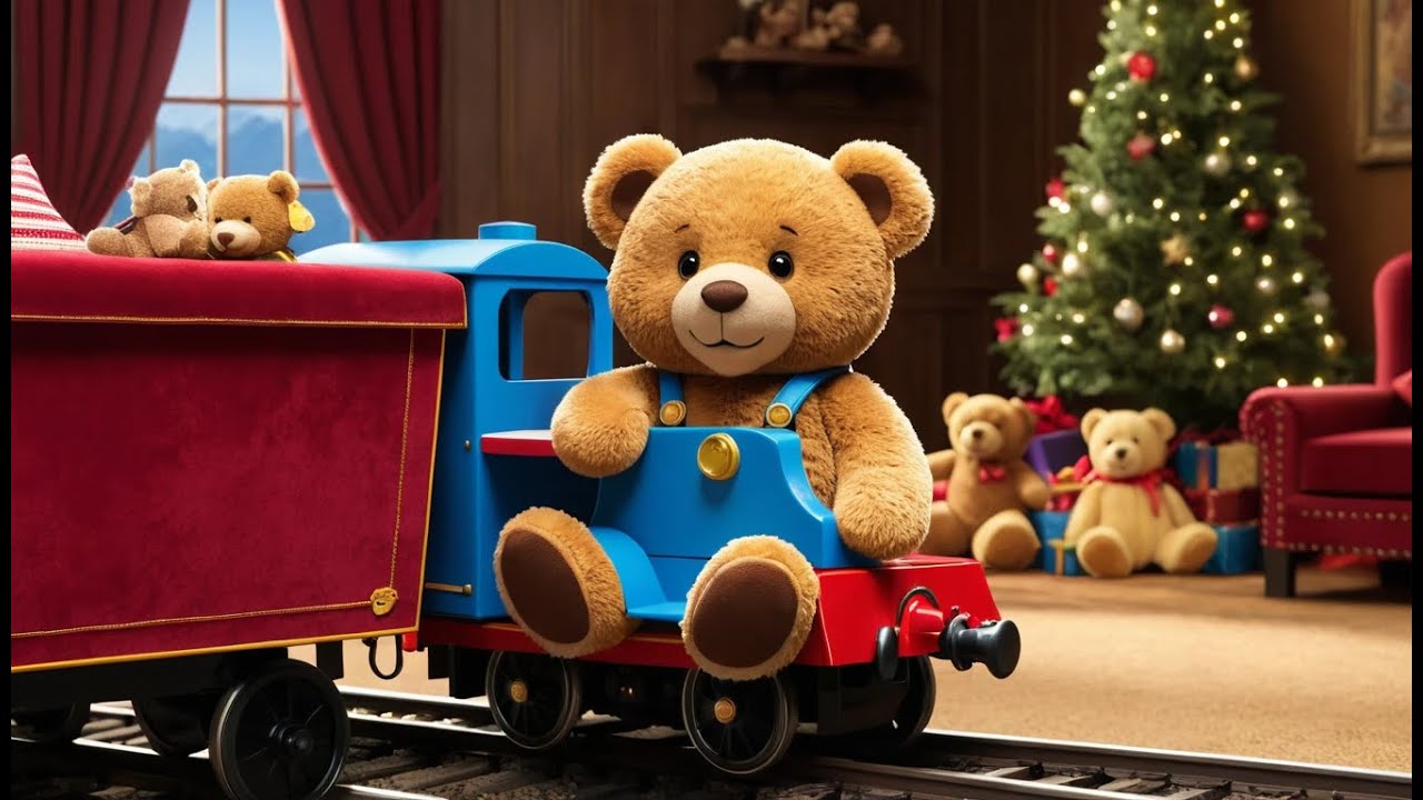 The Teddy Bear Who Rode a Train | Fun Kids’ Story & Nursery Rhyme - YouTube