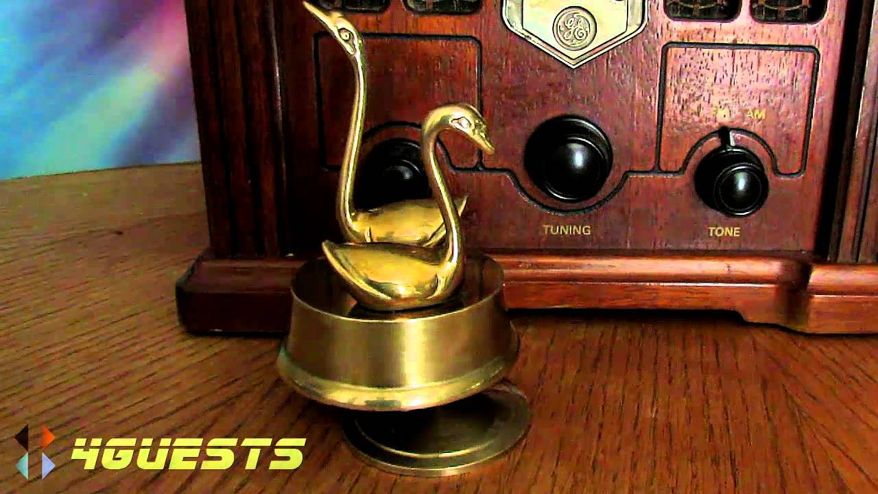 BRASS SWAN WIND-UP MUSICAL, PLAYS LOVE STORY - YouTube