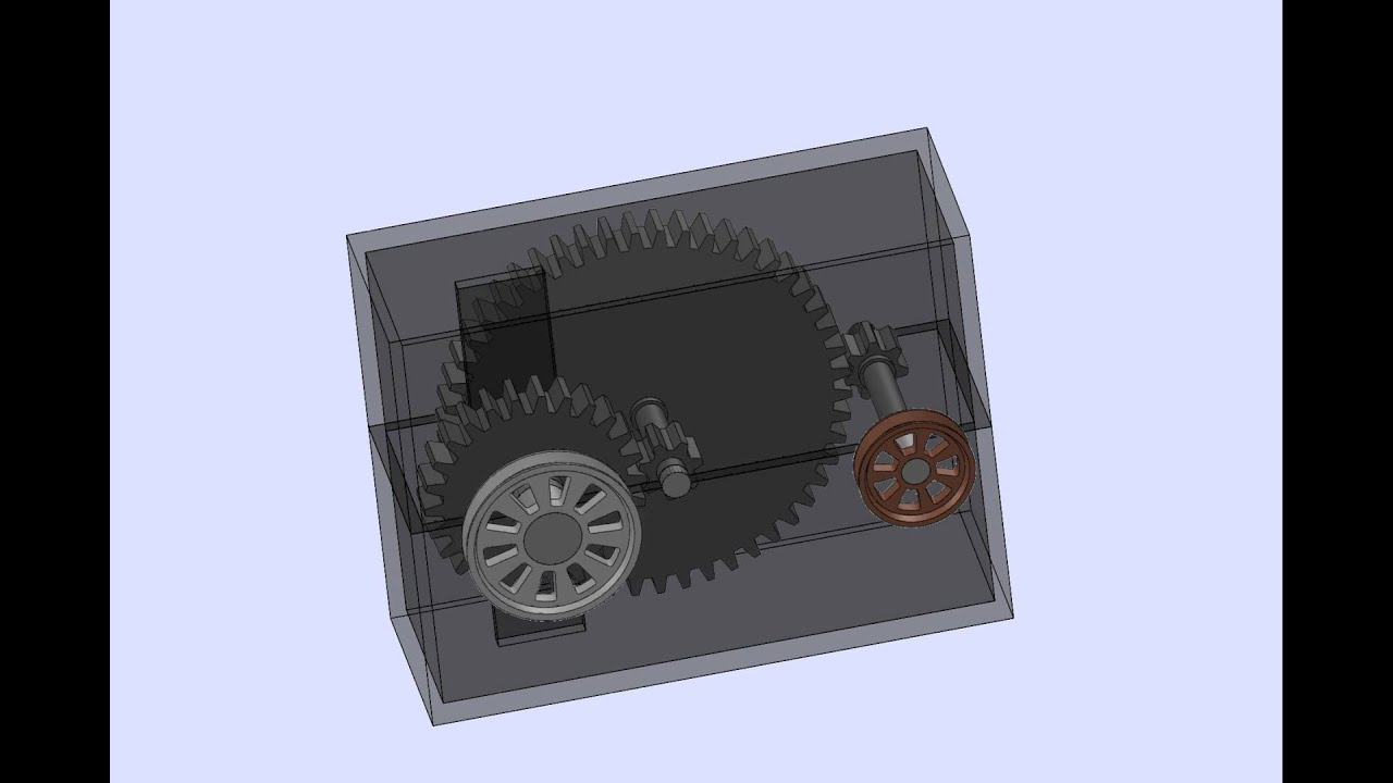 2 Stage Gear box - YouTube