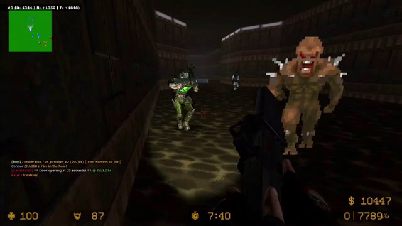 Counter-Strike: Source Zombie Escape UNLOZE ze_doom_v1_1 - YouTube