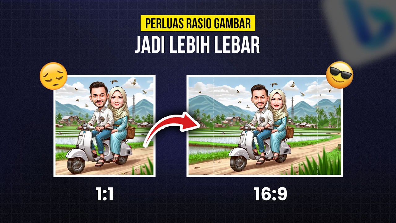 Cara Merubah Rasio Gambar Jadi Lebar (Expand Foto) - Perluas Foto Hasil ...