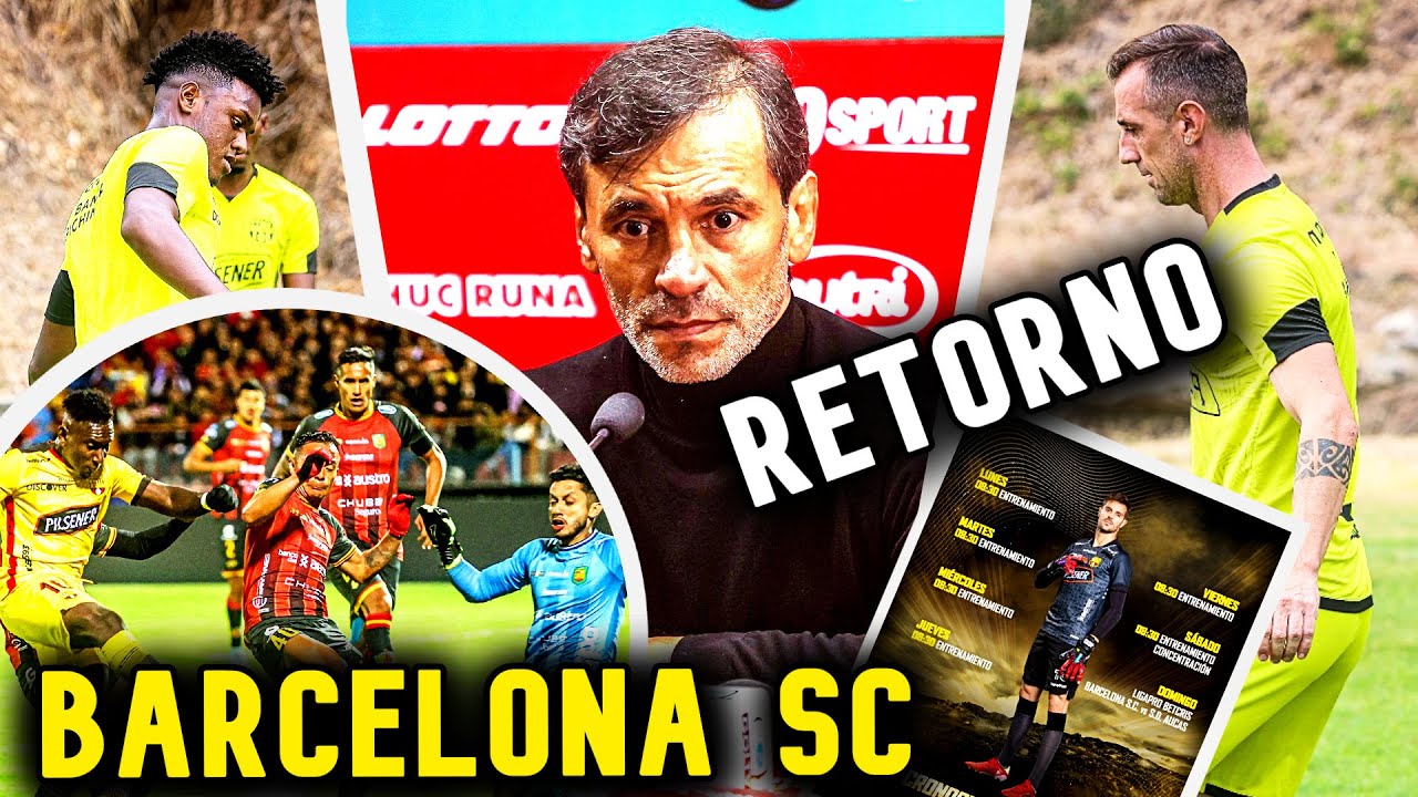 NOVEDADES de BARCELONA SC para el PROXIMO partido ante AUCAS ...