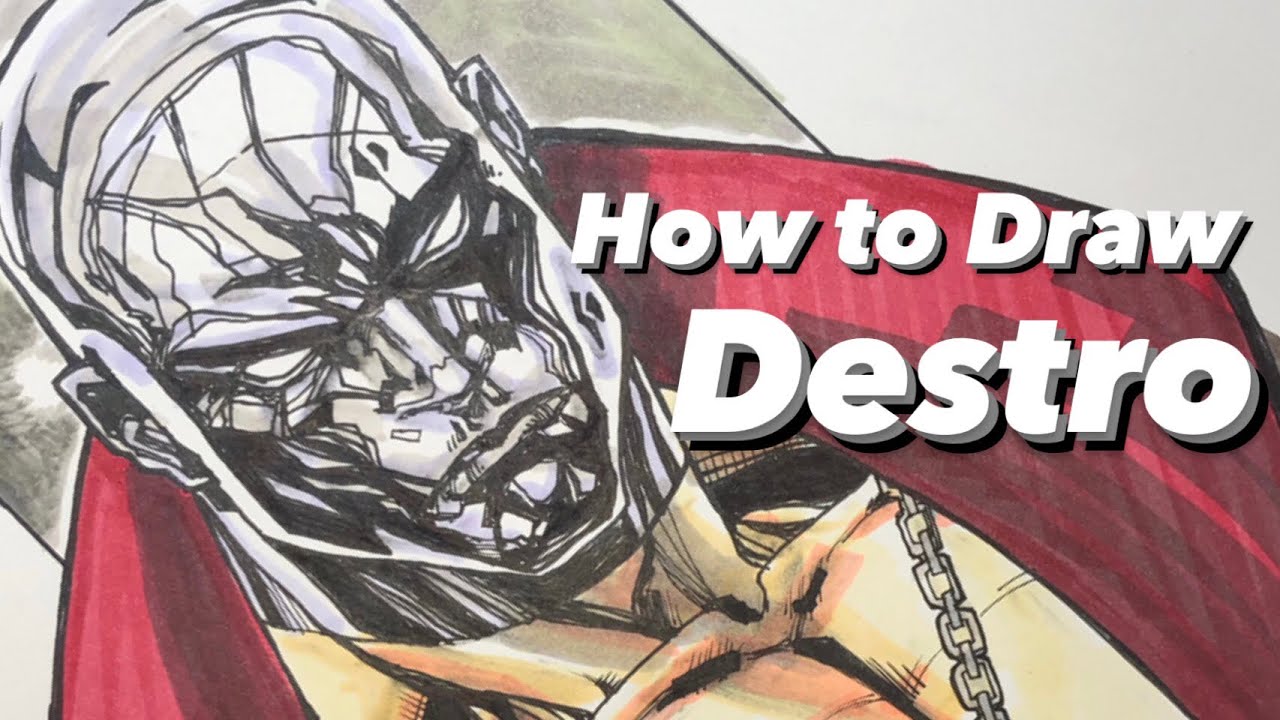 How to Draw Destro From G.I. Joe - YouTube