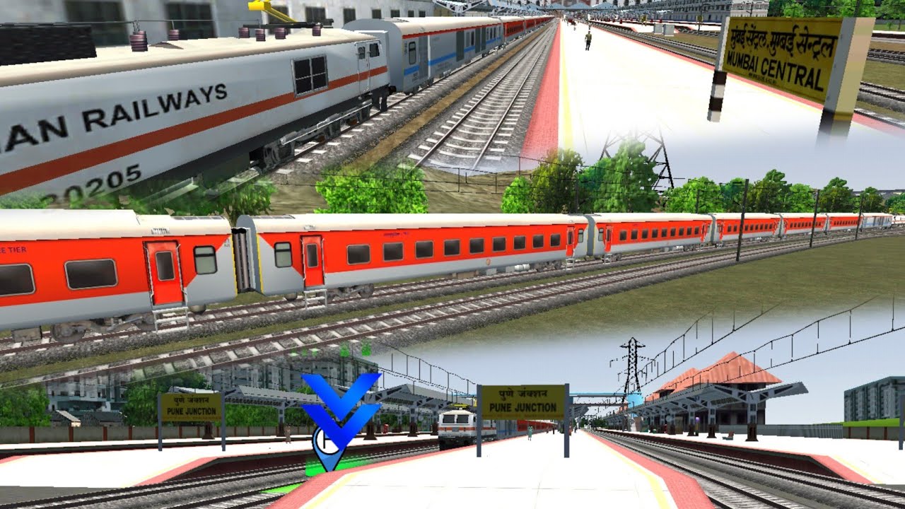 Mumbai Central to Pune Junction in the iconic Rajdhani SF Express in # ...