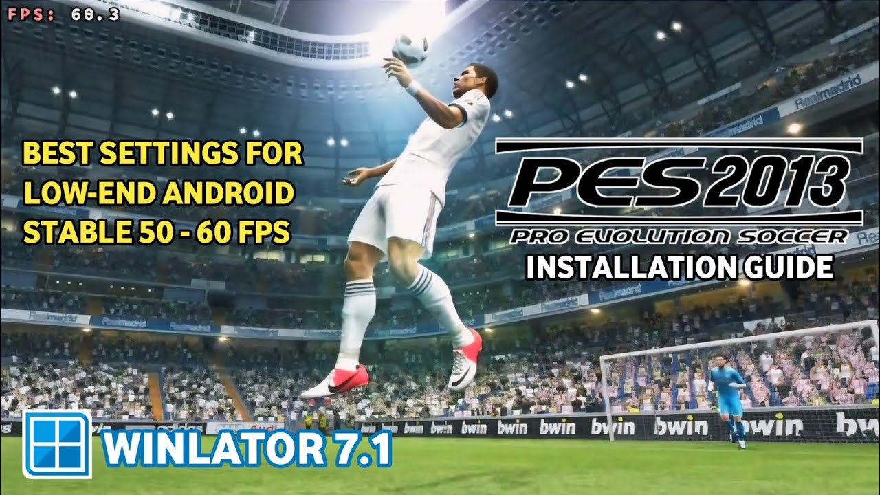 HOW TO PLAY PES 2013 ON LOW-END ANDROID PHONE | Winlator 7.1 - YouTube