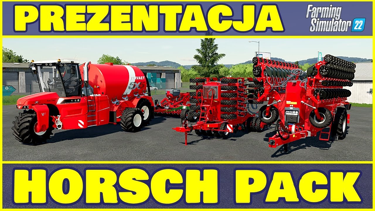 HORSCH AgroVation Pack do Farming Simulator 22. Prezentacja. - YouTube