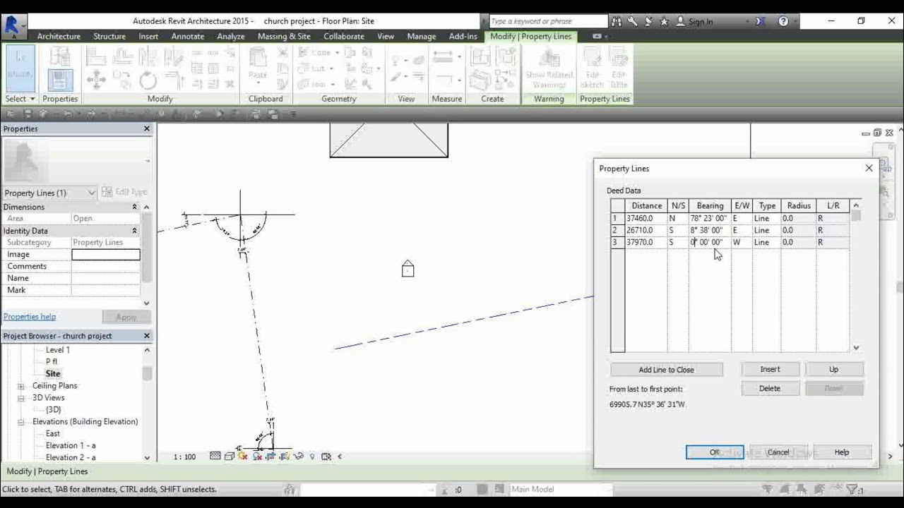 Revit - Plotting Survey Plans/Property Lines | Tutorial - YouTube