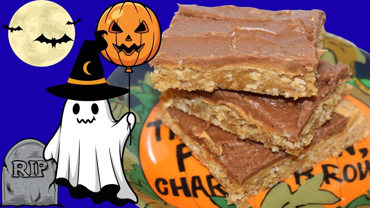 *FANTASTIC* School Lunch Chocolate Peanut Butter Bars Recipe - YouTube