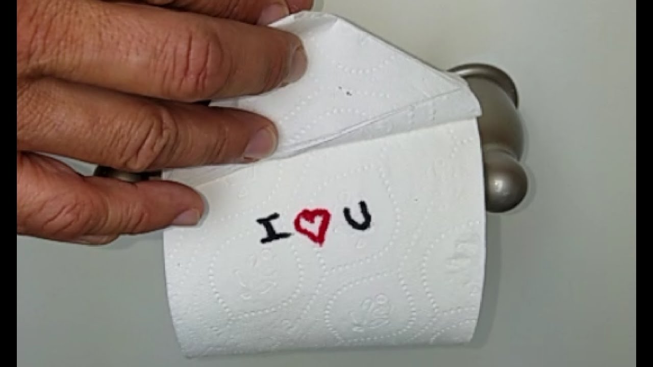 The Love Triangle - Romantic Toilet Paper Origami By Double Love Seven ...
