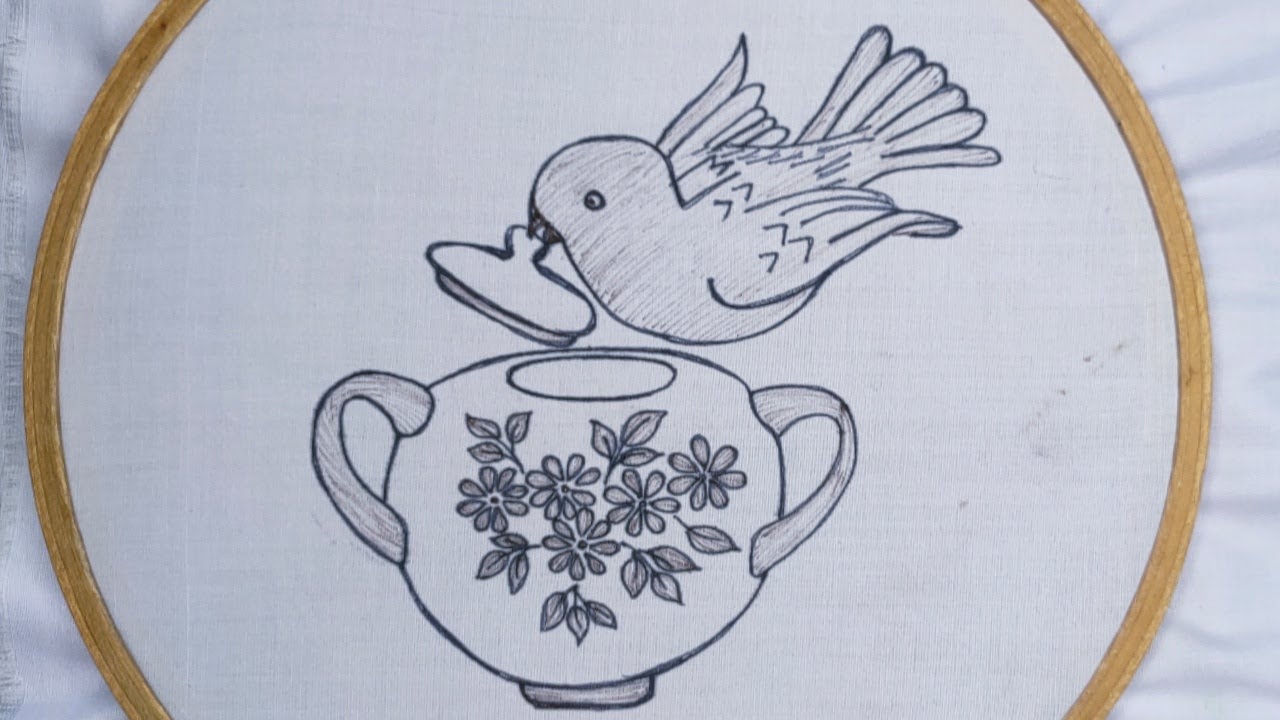 Hand embroidery tutorial, Beautiful bird pattern embroidery, Universal ...