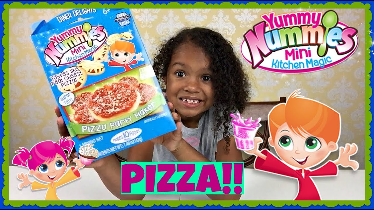 Yummy Nummies Mini Kitchen Magic Pizza Party Maker DIY Kit - YouTube