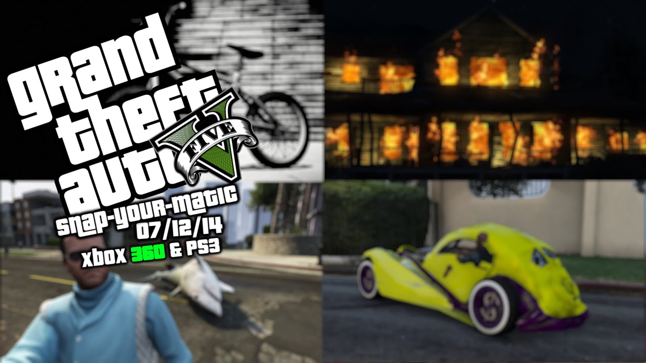 Grand Theft Auto 5 Snap-Your-Matic Xbox360 & PS3 07/12/14 - YouTube