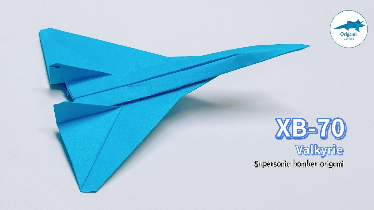 🔥How to Fold an Origami XB-70 Valkyrie Bomber | Step-by-Step Tutorial ...