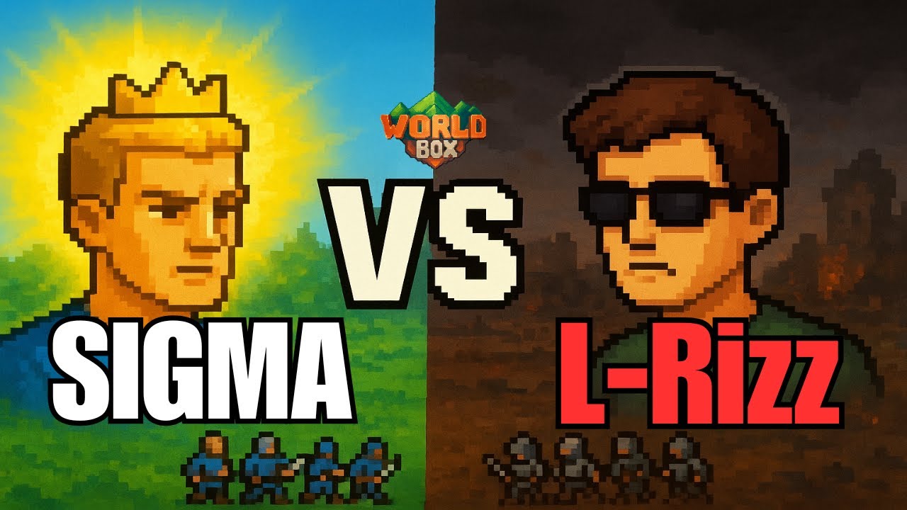 I made SIGMA BOYS fight L-RIZZ BOYS in Worldbox - YouTube