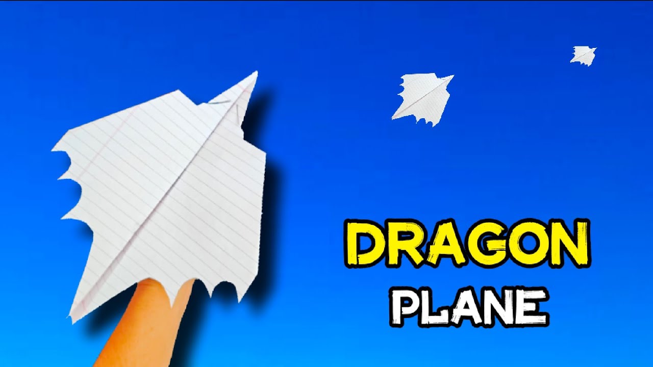 How to make dragon plane, how to make paper plane, paper plane making ...
