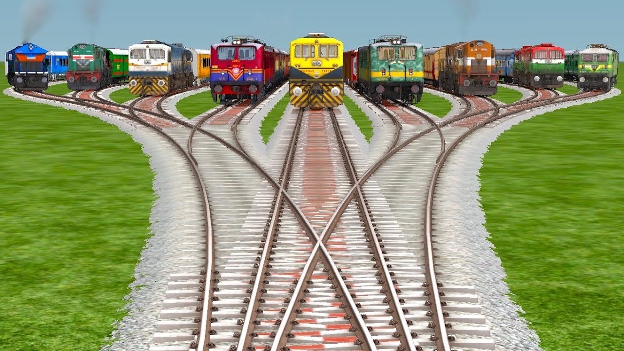 🔥 HIGH SPEED SUPER FAST EXPRESS TRAINS CROSSING VIDEO 💥 - YouTube