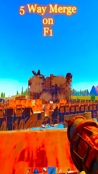 Rust 5 WAY MERGE Raid on F1 Clan, 90 vs 18 ( Raid Defence ) on Vital #rust #rustgame # ...