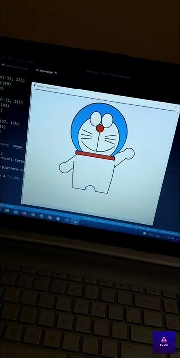 Drawing Doraemon Using Python Python Turtle Design Youtube