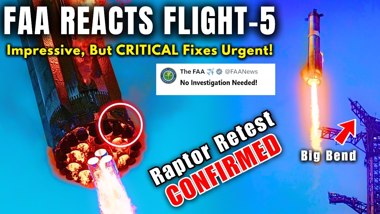 FAA Declares Starship Flight 5 Perfect - But SpaceX Booster Catch NEEDS ...