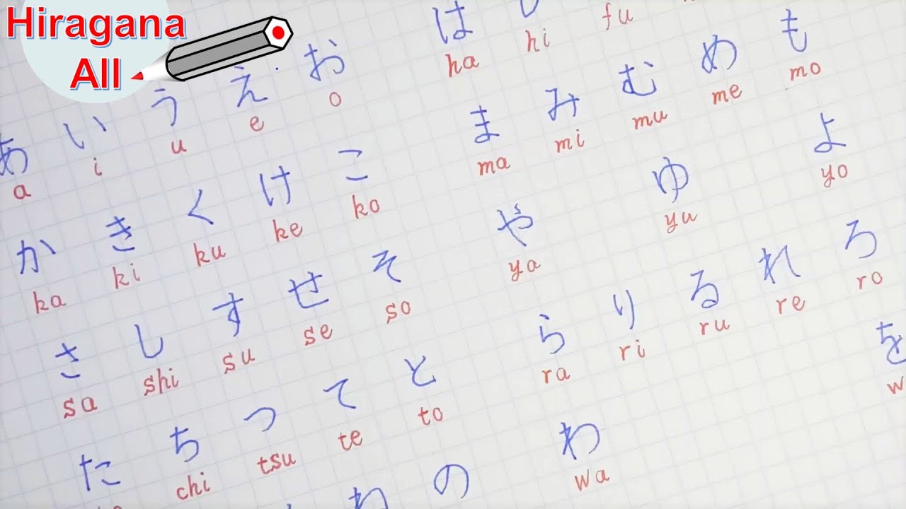 How to write Japanese hiragana (All)/ How to Learn Japanese for ...