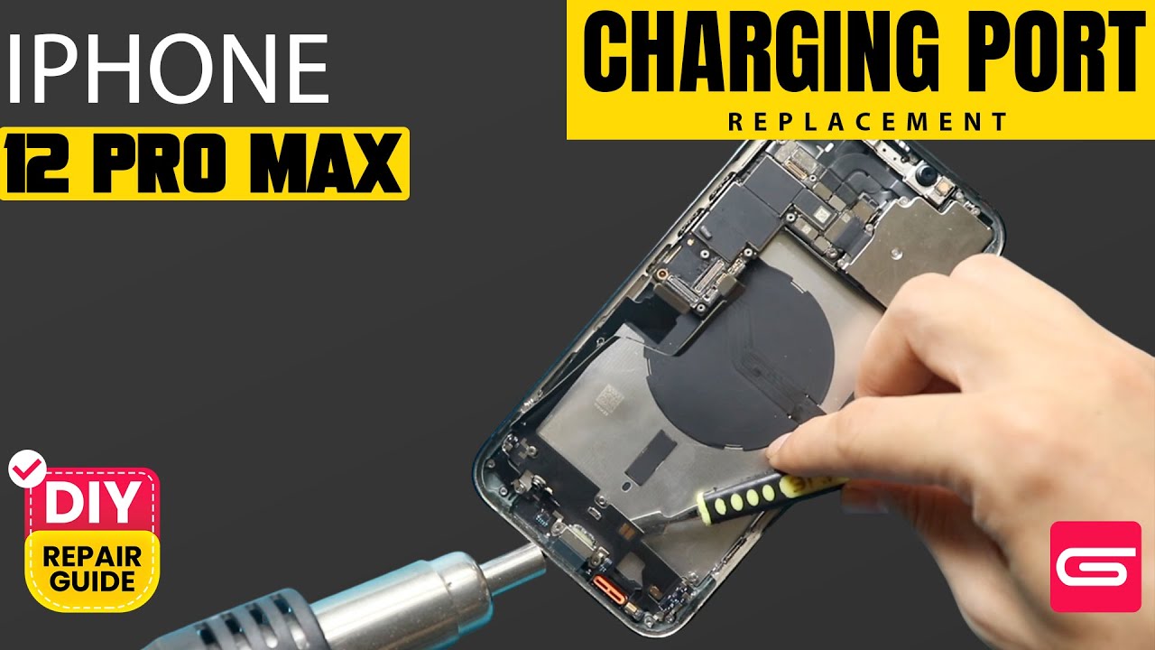 iPhone 12 Pro Max Charging Port Flex Replacement - YouTube