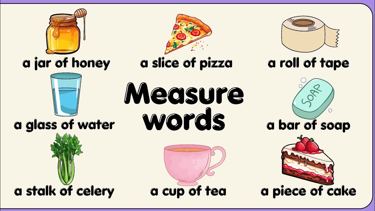 Measure words - YouTube