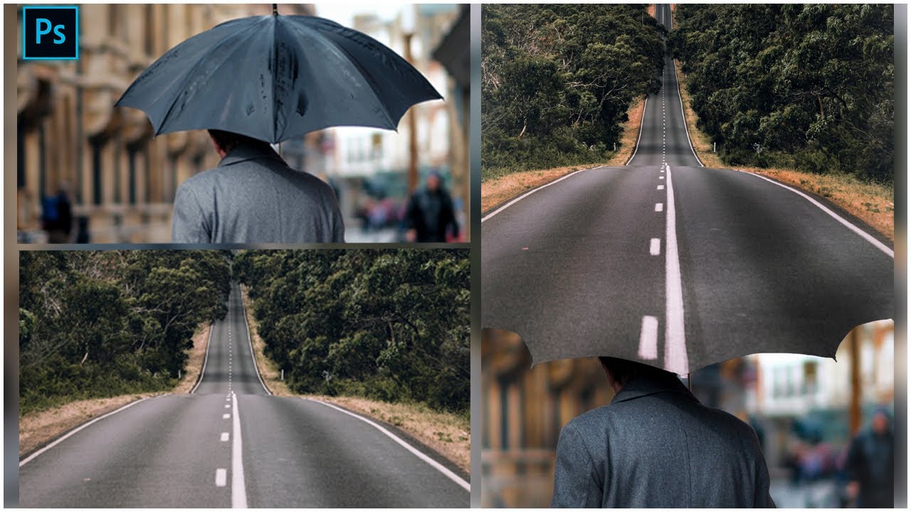 How To Blend Two Images In Photoshop // Photo Manipulation - YouTube