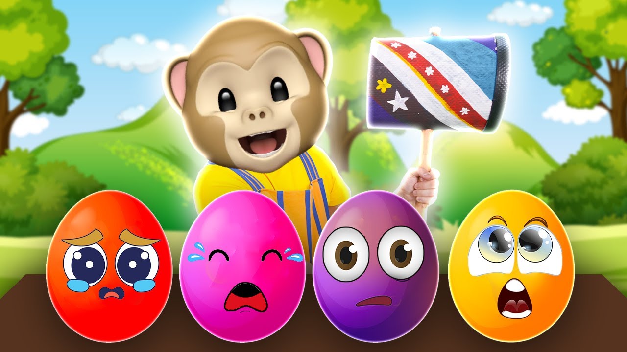 Memoji Surprise Eggs 🙉🐷🐯 | TigiBoo | Nursery Rhymes - YouTube
