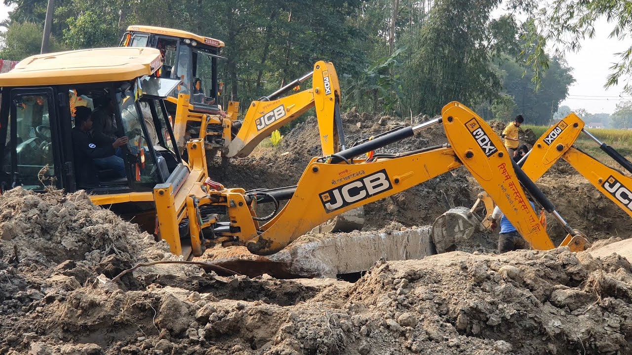JCB Backhoe Loader Working On Different Conditions - JCB Video ...