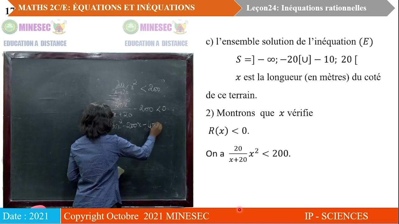 IP-SC MATHS 2C Chap 3 Leçon 24 Equation et inéquation du 2nd degré ...