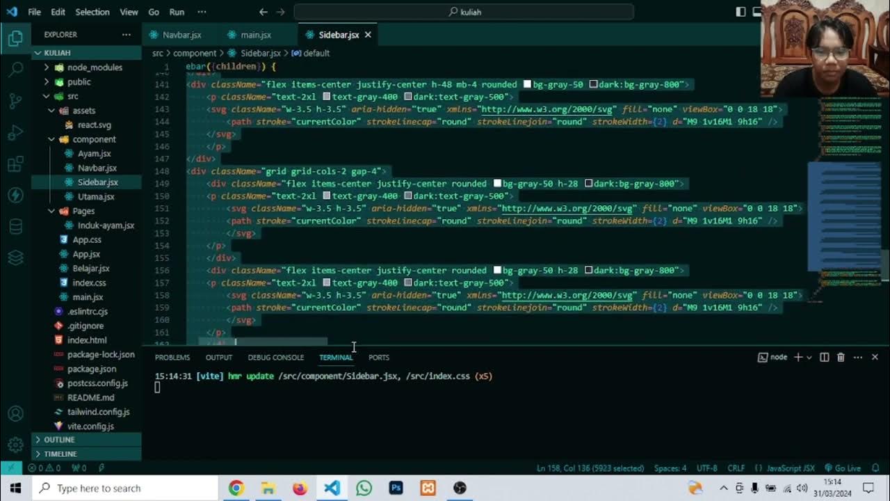 Styling Layout Dan Routing Dengan Tailwind Css Dan React Router Youtube