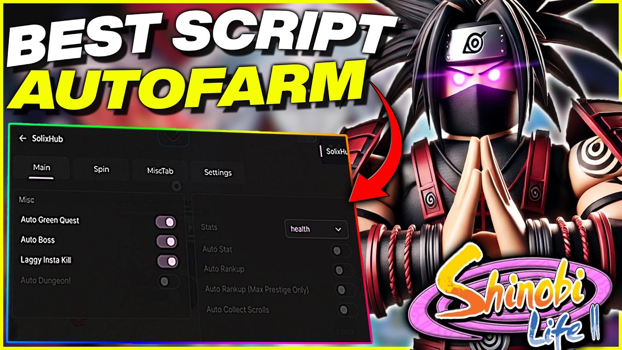 🟢Script Mobile Shindo Life 2 | (Solix Hu) AutoFarm 🔥| FUNCIONA | Roblox ...