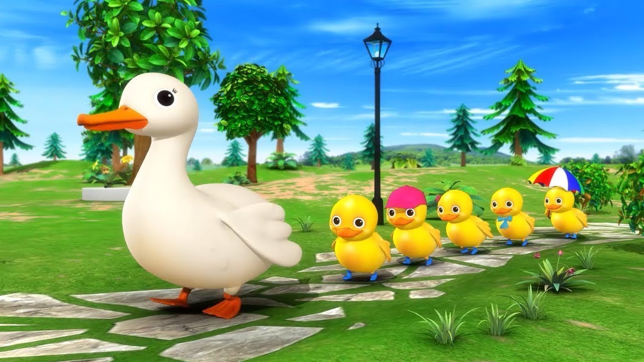 🦆 Five Little Ducks 🦆 Nursery Rhymes - Baby Songs - Kids Songs - YouTube